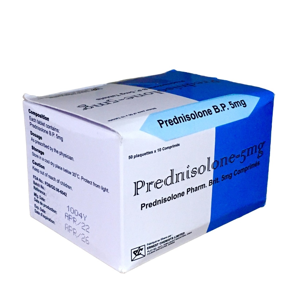 PREDNISOLONE TAB 5MG 500' (ECL) | Meldinpharma