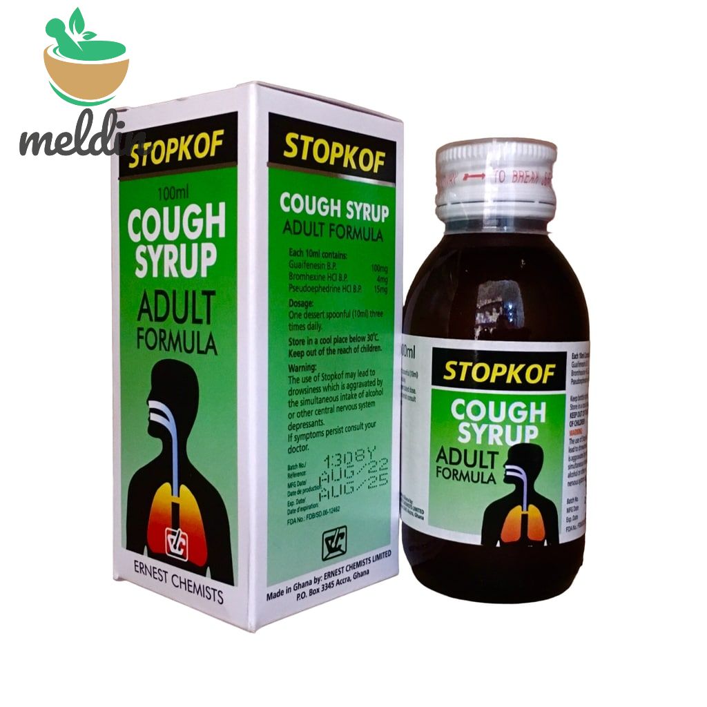STOPKOF ADULT SYRUP 100ML | Meldinpharma