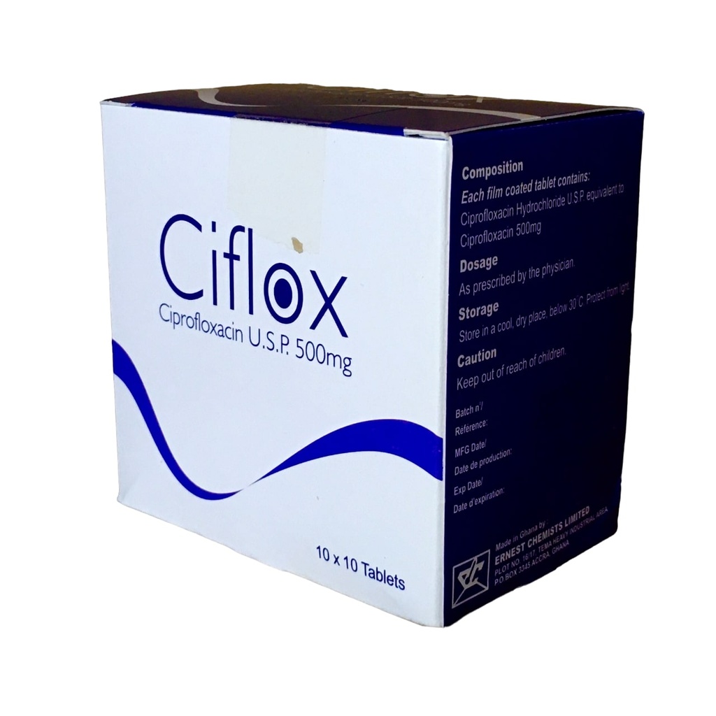 CIFLOX(CIPRO) TABLETS 500MG 100' | Meldinpharma