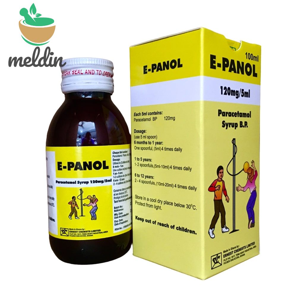 E-Panol Syr Plain 100Ml (Paracetamol) | Meldinpharma