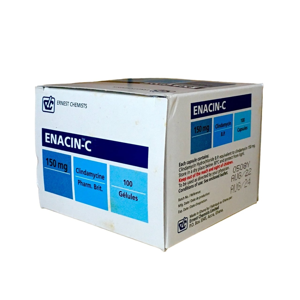 ENACIN-C(CLINDAMYCIN) 150MG CAPS 100' | Meldinpharma