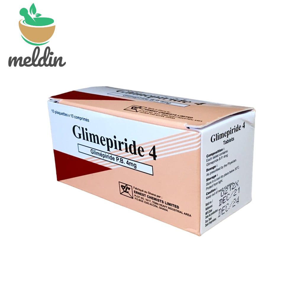 GLIMEPIRIDE TABS 4MG 100' (ECL) | Meldinpharma