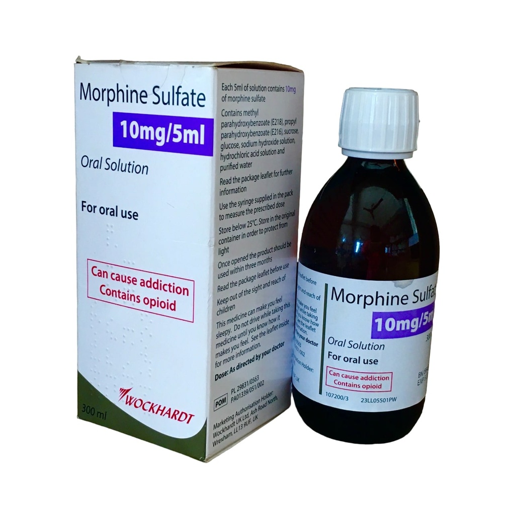 Morphine syrup 10mg/5ml 300ml | Meldinpharma