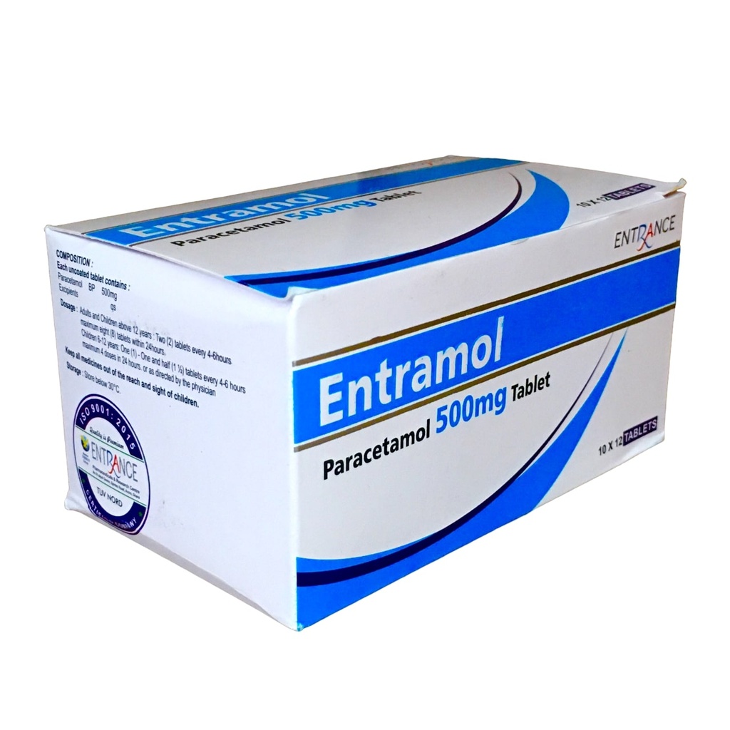 Entramol 500Mg Tab 120'S Hp (Paracetamol) | Meldinpharma
