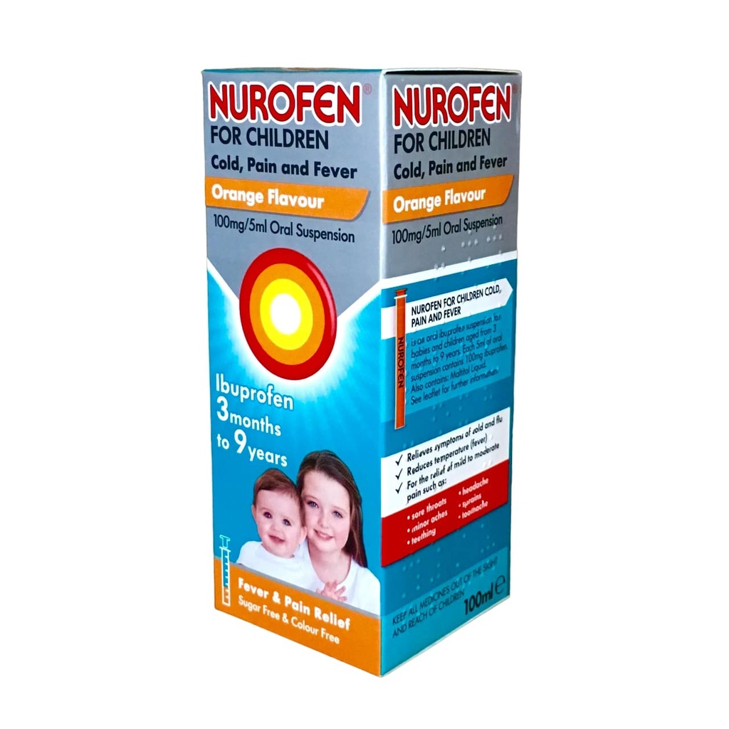 NUROFEN SYRUP 100ML ORANGE | Meldinpharma